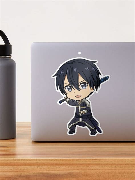 Kirito Chibi Sticker By Harukakawaii13 Redbubble