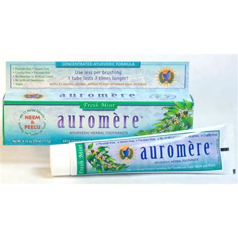 Ayurvedic Herbal Toothpaste Fresh Mint 416 Oz Auromere