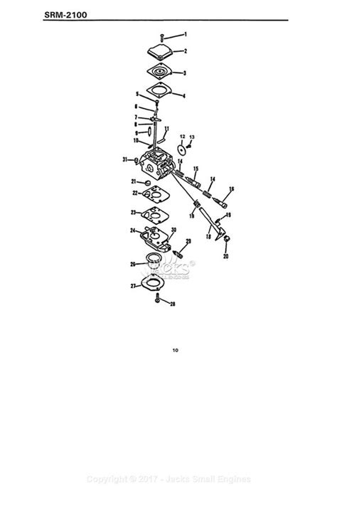 Echo Srm 2100 Parts Diagram