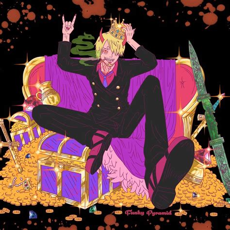 Funky Pyramid Sanji Pirate King Yokai Mod Color Version