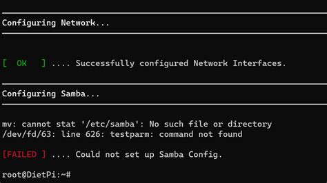 Could Not Set Up Samba Config · Issue 1436 · Mschlenstedt Loxberry · Github