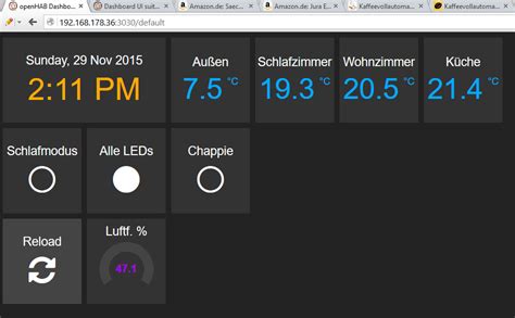 Dashboard Ui Suitable For Tablets Items Sitemaps Openhab Community