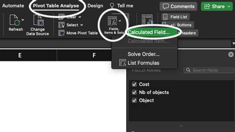 Add Calculated Fields In Pivot Tables Excel Google Sheets