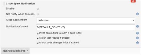 Cisco Spark Jenkins Plugin