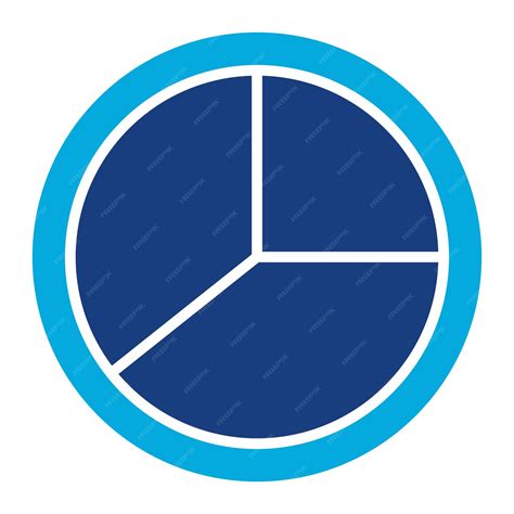 Premium Vector Half Pie Chart Duotone Illustration