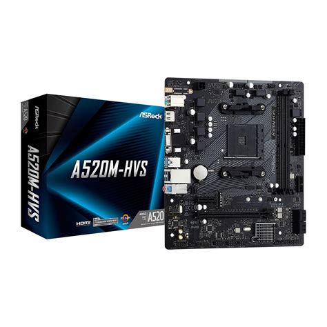 ASRock A520M-HVS AMD A520 So.AM4 DDR4 mATX Retail - AMD Sockel AM4 ...