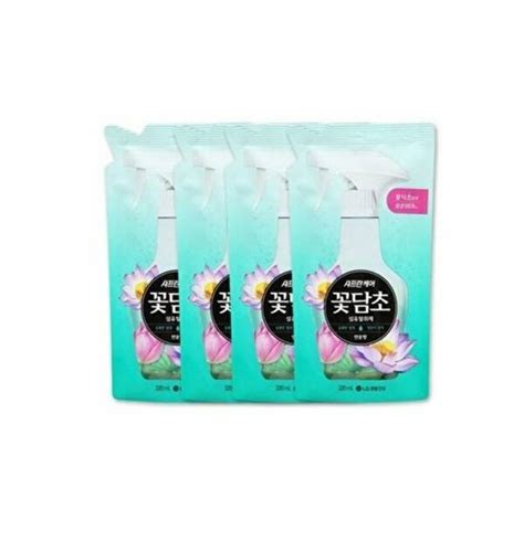 [셀러허브 1]샤프란 꽃담초 섬유탈취제 연꽃 리필 320ml 20개 티몬