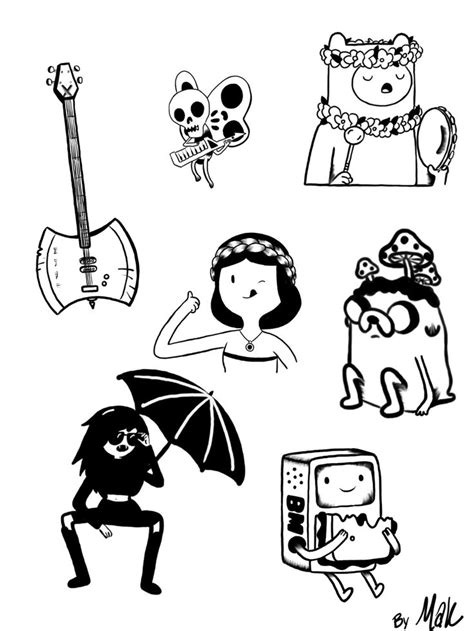 Adventure Time Tattoos By Me Adventure Time Tattoo Funky Tattoos
