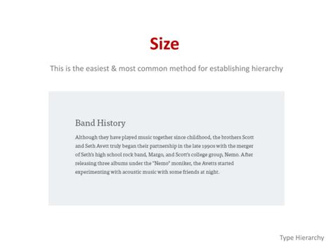 Basics Of Typography Hierarchy Pptx
