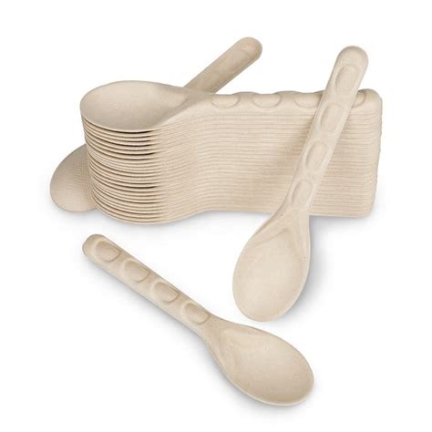 China Eco Friendly Natural Bagasse Pulp Spoon Suppliers Manufacturers