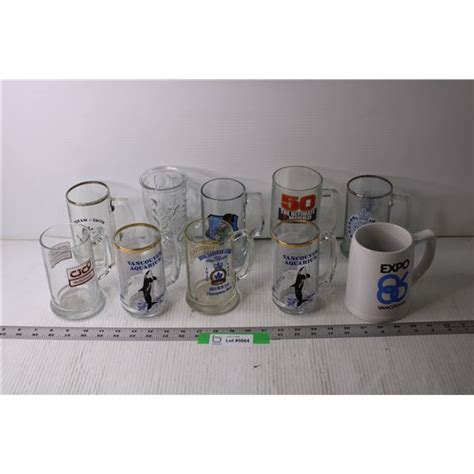 Assorted Glass Beer Steins Bodnarus Auctioneering