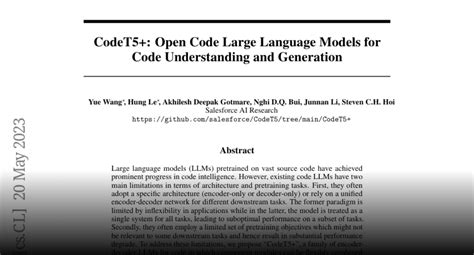 Paper Page Codet5 Open Code Large Language Models For Code