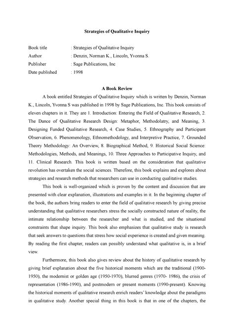 Strategies Of Qualitative Inquiry Lincoln Yvonna S Publisher Sage Publications Inc Date