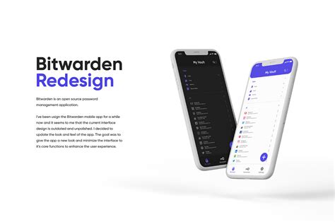 Bitwarden App Redesign On Behance