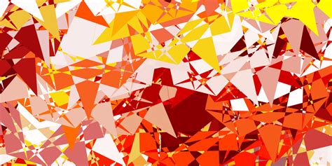 Light Orange Vector Backdrop With Triangles Lines 11540113 Vector Art At Vecteezy