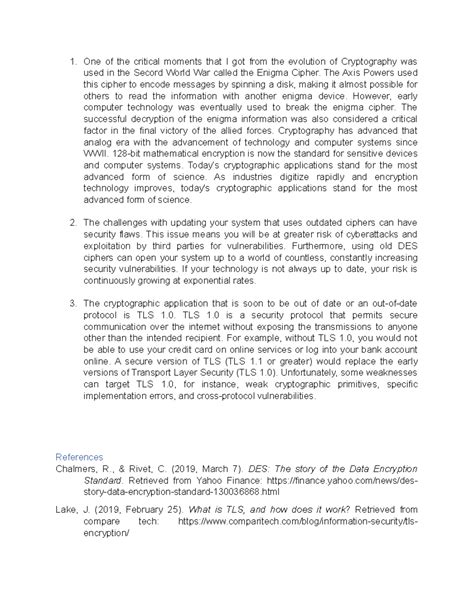 313w3d1 The Evolution Of Cryptography One Of The Critical Moments
