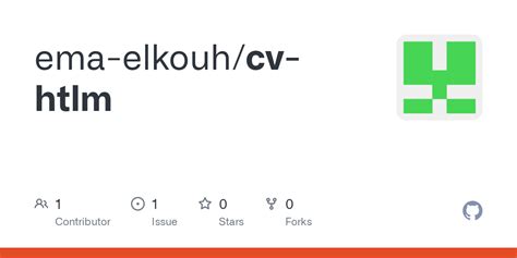 Github Ema Elkouh Cv Htlm