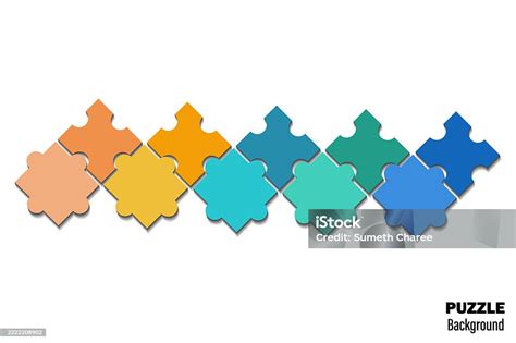 10 조각 퍼즐 인포 그래픽 퍼즐 조각 벡터 세트입니다 흰색 배경에 퍼즐 퍼즐 퍼즐 조각 세트 벡터 일러스트 레이 션 0명에 대한 스톡 벡터 아트 및 기타 이미지 Istock