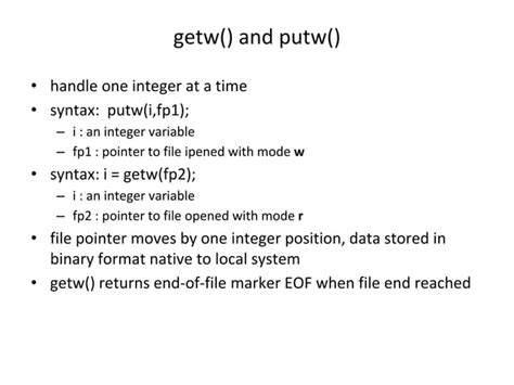 File Handling In C Programming For Beginners Ppt