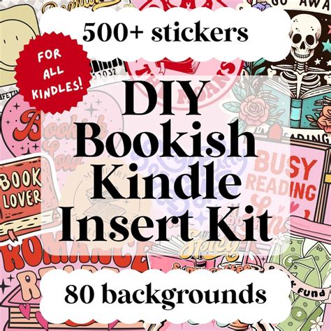 Kindle Inserts Etsy