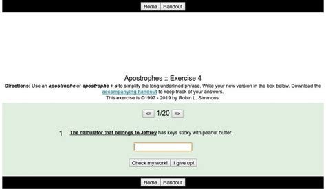Grammar Bytes Apostrophes Exercise 4 Activity For 3rd 8th Grade