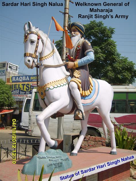 Hari Singh Nalwa On His Horse Chowk Raikot