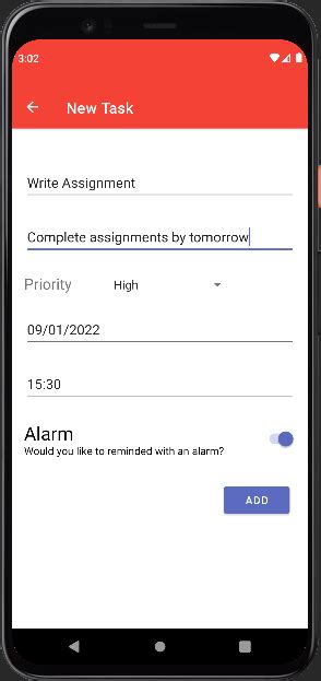 Github Virunarala Task Reminder A Task Scheduling Android Application With Notifications To