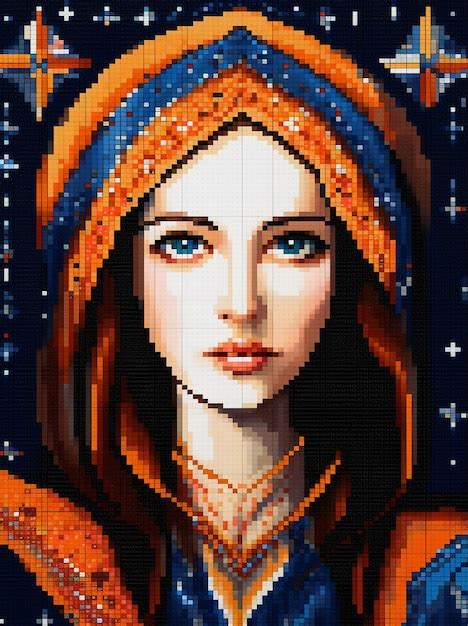 Mona Lisa Pixel Art Pictures