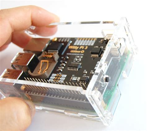acrylic case for witty pi 3 or 4 and raspberry pi 3b 3b or 4b