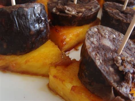 Cozinha Sem Glúten Morcela Com Ananás