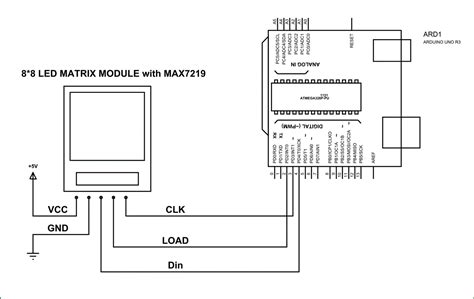 Подключение светодиодной матрицы к Arduino Uno схема и программа