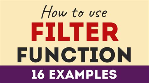 Learn Excel To Excel On Twitter Filter Function Is The Best Lookup