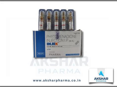 Phytomenadione Injek Injection Strength 1 Mg At ₹ 3899piece In Surat