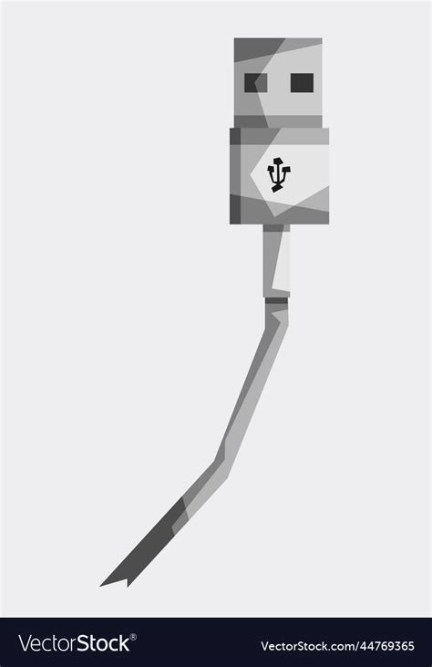 Usb Cable Design Royalty Free Vector Image Vectorstock