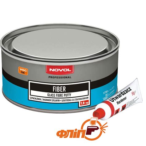 Шпатлевка с стекловолокном Novol FIBER: цена 480 грн., купить Novol ...