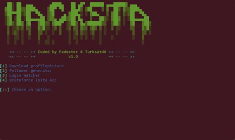 Github Turksat Hacksta A Terminal Command Line Application Which Allows You To Use