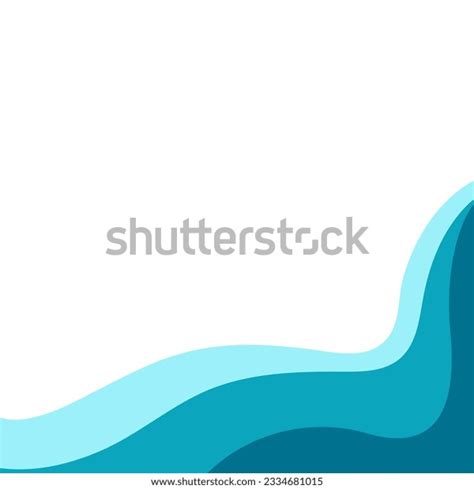 Corner Frame Water Design Elements Isolate Stock Vector Royalty Free 2334681015 Shutterstock
