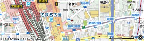 愛知県名古屋市中村区名駅4丁目10 20の地図 住所一覧検索｜地図マピオン