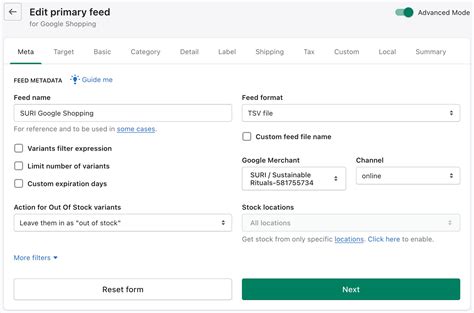 Effective Feed Settings Multiple Google Shopping Feeds Knowledge Base