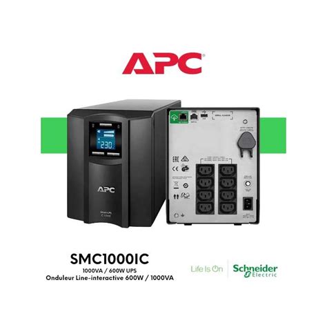 Onduleur Line Interactive Monophasé Lcd 230v Apc Smc1000ic Smart Ups