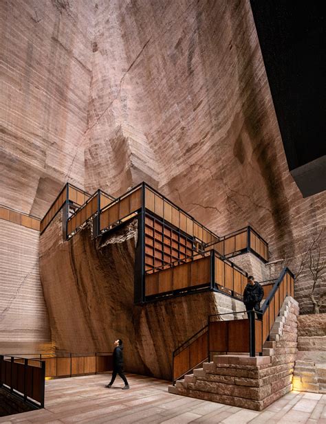 dna design and architecture turns chinese quarries into cultural spaces