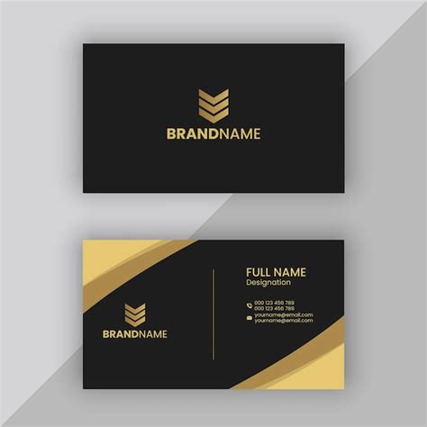 Premium Vector Modern A Black And Gold Business Card Background