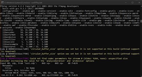 Ffmpeg Getting Green Screen In Ffplay Streaming Desktop Directx