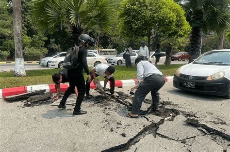 缅甸地震波及曼德勒机场，乘客在停机坪紧急避险居民梁婷婷情况