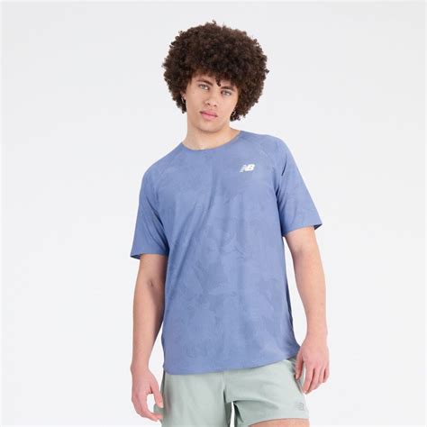 New Balance Mens Q Speed Jacquard Icex Technology Short Sleeve