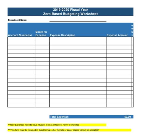 40 Best Zero Based Budget Templates Word And Excel