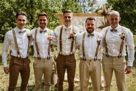 Beige Suspenders With Brown Loops Bubibubieu