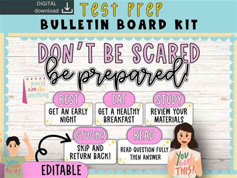 Test Prep Bulletin Board Finals Bulletin Exam Success Exam Decor