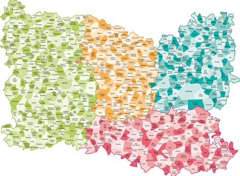 Code Postal 60 Oise Beauvais Carte Des Communes