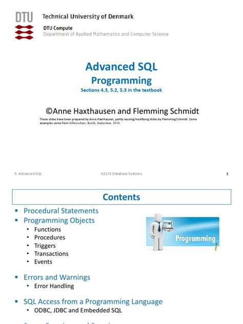 advanced sql pdf
